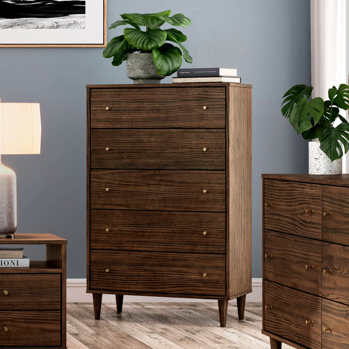 Mid Century Spindle Bed – Grain Wood Furniture