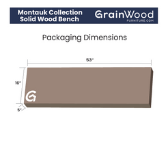 Montauk Solid Wood Bench – Grain Wood Furniture