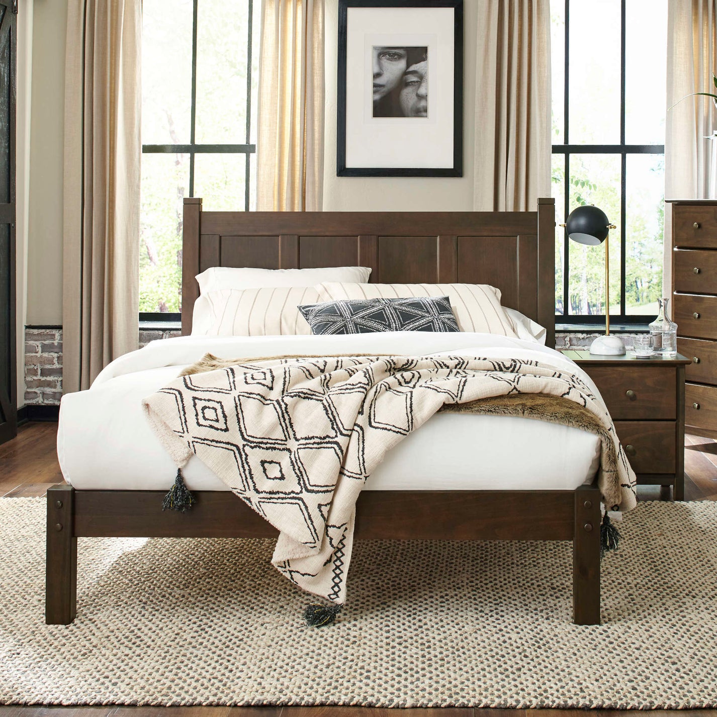 Shaker Panel Platform Bed – Grain Wood Furniture